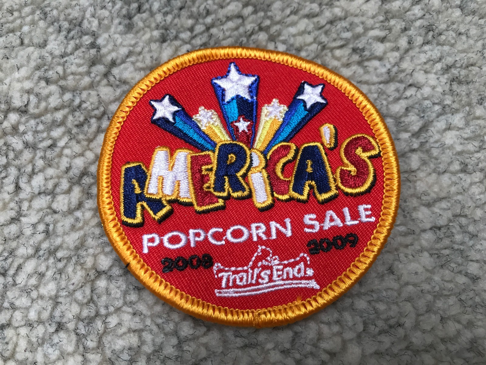 BSA Boy Scouts of America Trail's End AMERICA'S Popcorn Badge Patch ...