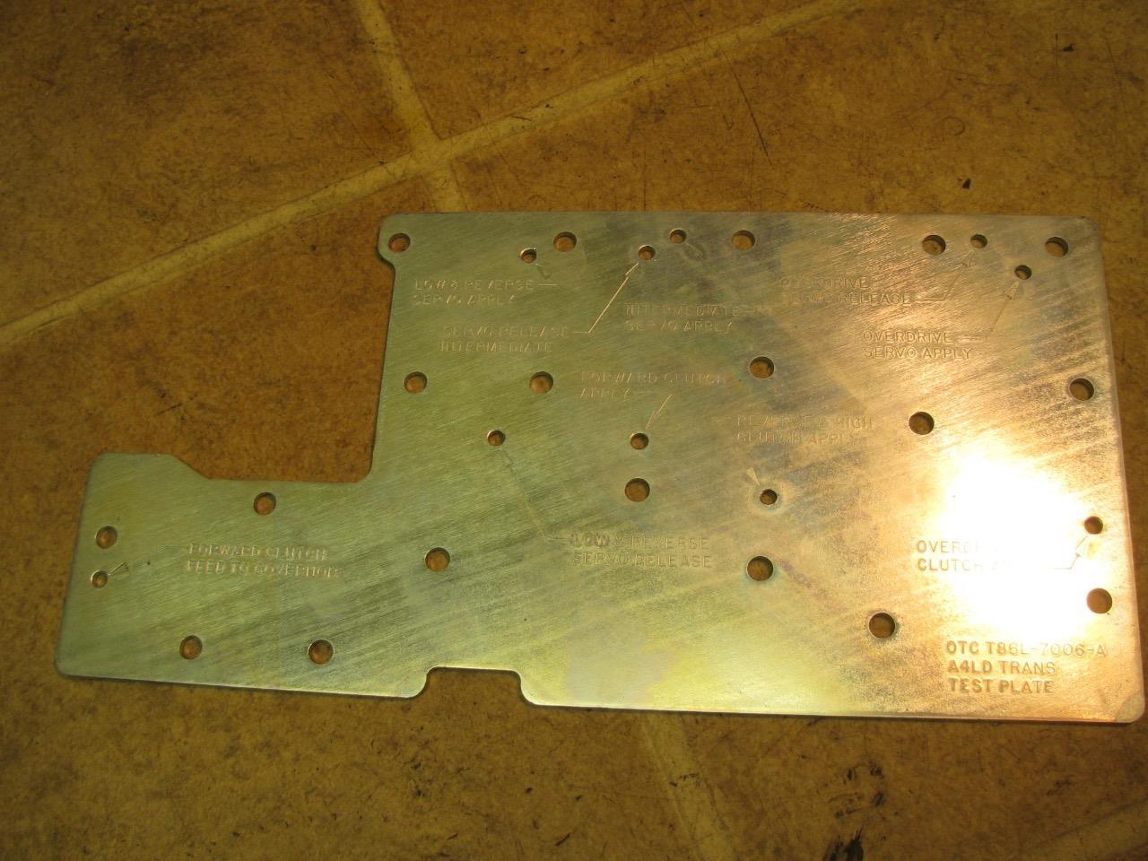 Ford OTC T86L7006A A4LD Transmission Test Plate | eBay