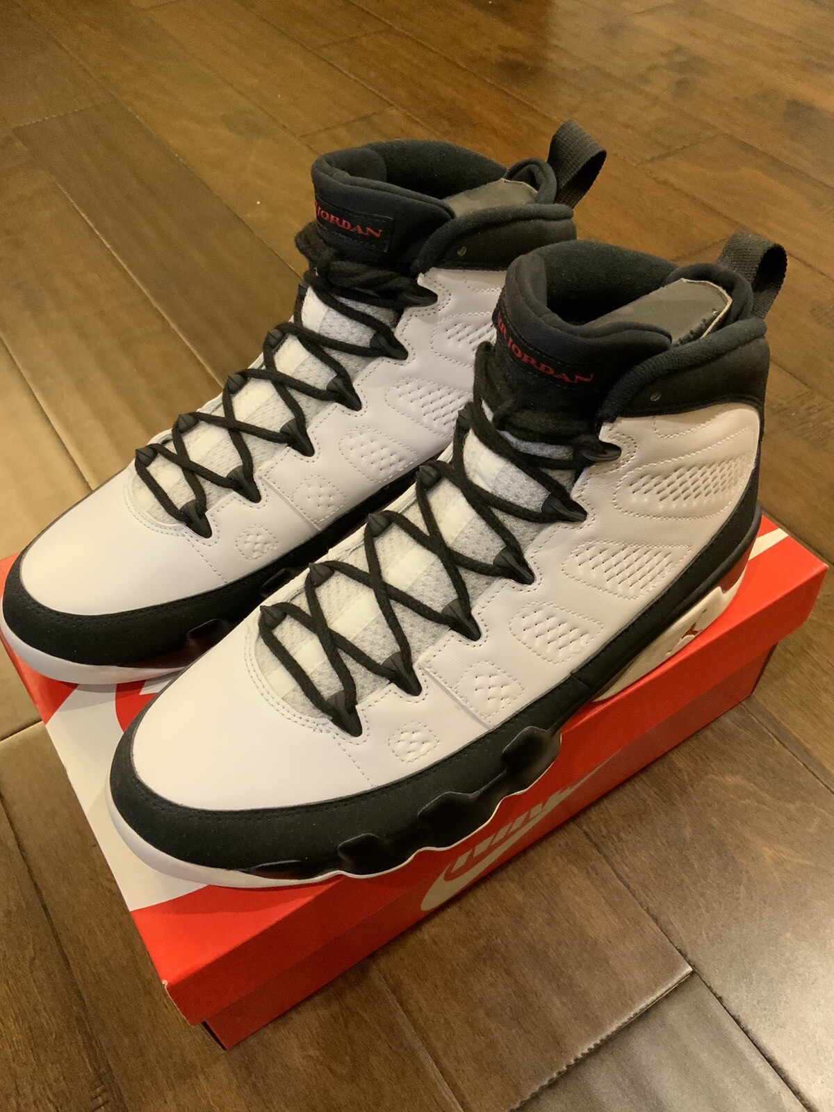 2016 Nike Air Jordan Retro 9 IX “Playoffs” White/Black/Red Size 11 ...