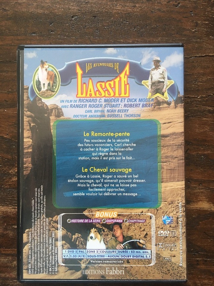 COLLECTION LASSIE DVD N°6 ... LA SERIE ORIGINALE .. 2 EPISODES ...