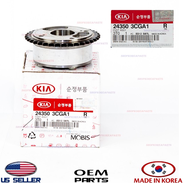 Kia HYUNDAI Camshaft Gear Intake CVVT Assembly OEM 24350-3cga1 for sale ...