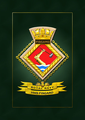 HMS FISGARD SHIPS BADGE/CREST - HUNDREDS OF HM SHIPS IN STOCK | eBay UK