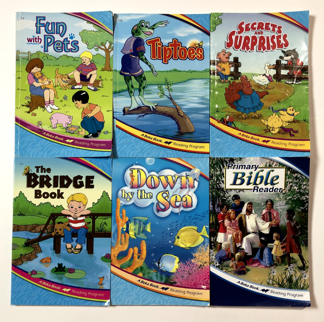 ABeka 1st grade READING SET 1 Student Readers 6 pcs Set Fun with Pets ...