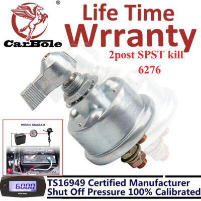 Master Battery Disconnect Switch kill 2post SPST kill cut off nascar ON ...