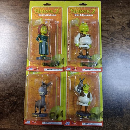 Full 2003 Collection 4 SHREK 2 Mini Bobbleheads New Sealed Original ...