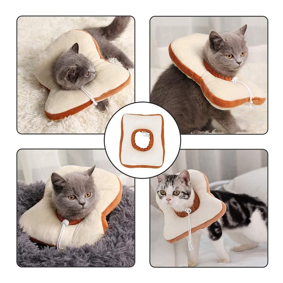 Pet Dog Cat Recovery Collar Anti-bite Peach/Lemon/Avocado/Toast Soft ...