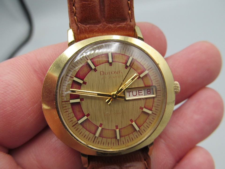 Vintage Bulova N2 Automatic 23 Jewels Wristwatch Runs 1973 President ...