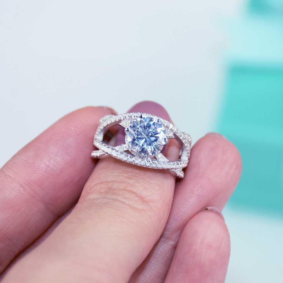 CLOSEOUT SALE 925 Sterling Silver AAAAA Cubic Zirconia CZ Women Ring | eBay