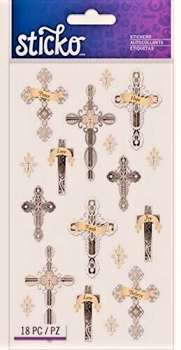 Cross Crosses Christian Catholic Believe Peace Faith Hope Love Sticko ...