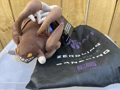 Starcraft II Plush Purple Reversible Zergling SDCC Blizzard with Bag ...
