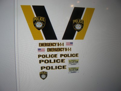 New Jersey Human Services Police Patrol Vehicle Decals 1:64 two for one ...