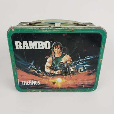 Vintage Rambo Metal Lunch Box Sylvester Stallone | eBay