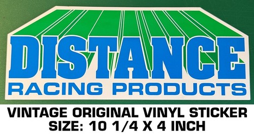 DISTANCE RACING PRODUCTS - VINTAGE ORIGINAL VINYL DECAL STICKER ...