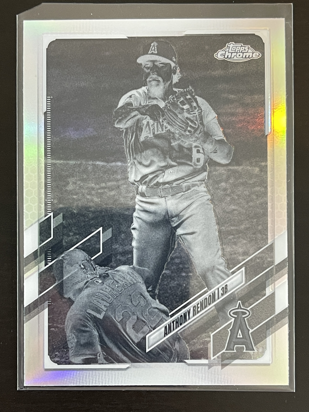 Anthony Rendon - 2021 Topps Chrome Negative Refractor #58 - Los Angeles ...