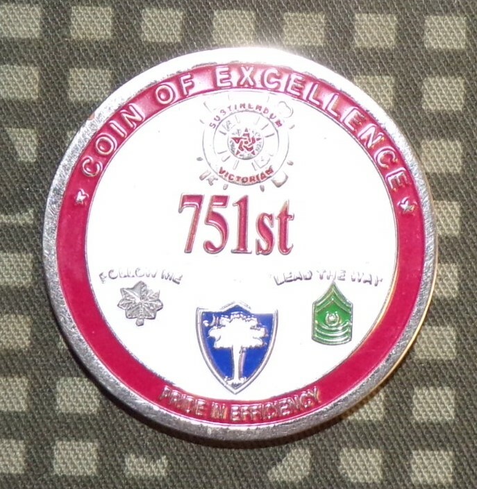 US Army 751st Combat Sustaiment Support Battalion Challenge Coin of ...