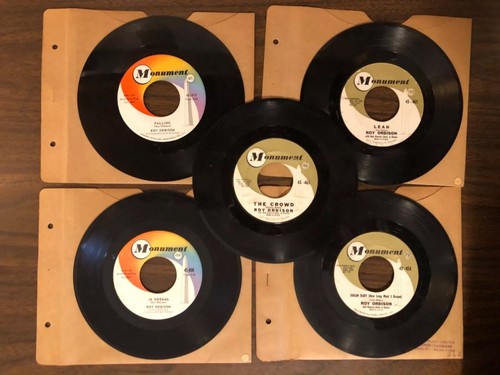 5 Vintage 1950s Records 45s Roy Orbison Monument Label | eBay