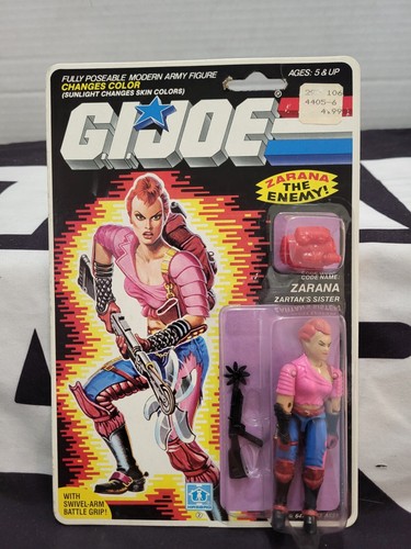 Zarana 1986 V1 36 Back G.I. JOE COBRA Vintage Original NEW SEALED MOC ...