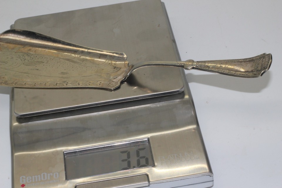 William Rodgers Fish Serving Knife w/ Engravings Silver plated | eBay