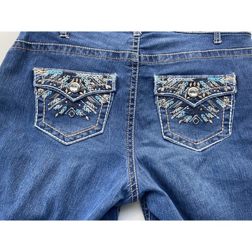 FADED GLORY, PLUS 16W JEAN SHORT WITH EMBELLISHMENT | eBay