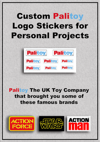 Palitoy Logo Custom Sticker Pack Star Wars Action Force Action Man ...