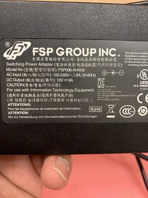 Original Switching power adapter 12v-8A Model No FSP096-AHAN2 | eBay