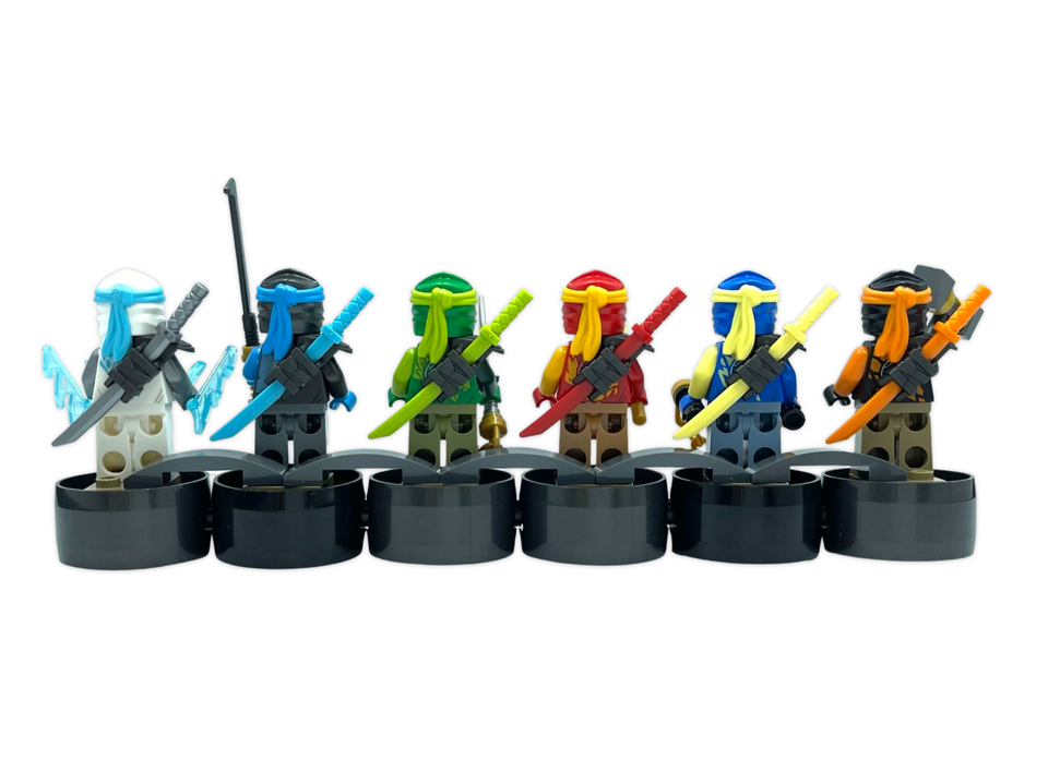 LEGO NINJAGO Core EVO 6Ninjas Mini Figures Cole Jay Kai Lloyd Nya Zane ...