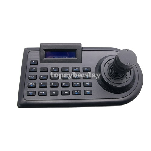 3D 3 Axis PTZ Joystick CCTV PTZ Controller Keyboard RS485 PELCO-D/P LCD ...
