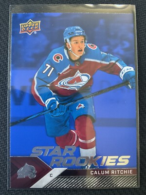 Calum Ritchie 2024-25 Upper Deck Star Rookies Blue Parallel RC Card #20 ...