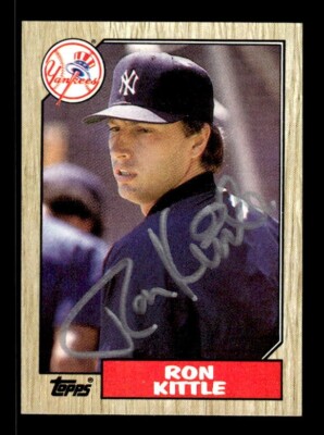 RON KITTLE SIGNED 1987 TOPPS #584 - ON-CARD AUTOGRAPH - NEW YORK ...