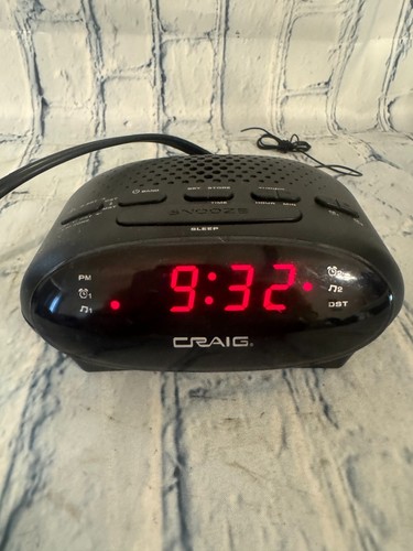 Craig CR45368 AM/FM Stereo Dual Alarm Clock Radio CD Player Fully ...