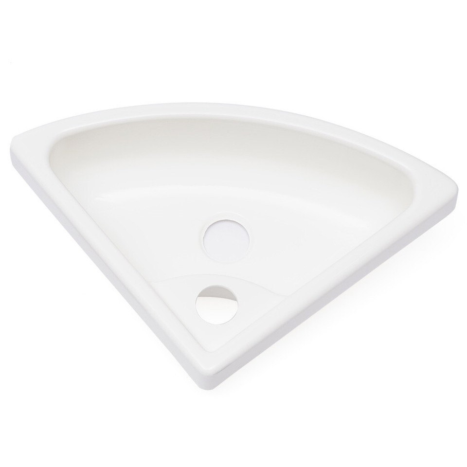 Wall Mount Corner Bathroom Sink Acrylic Triangle Sink with Faucet ...