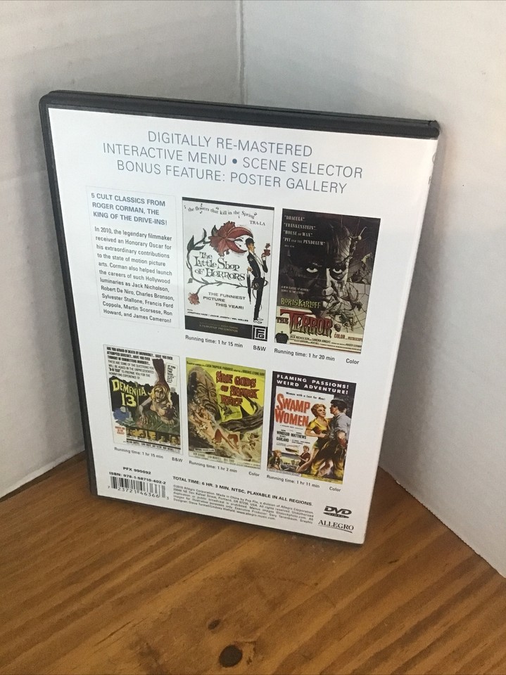 Roger Corman Horror Collection 5 Drive In Classics on 2 DVDs ...