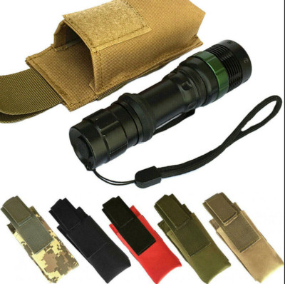 Tactical Molle Flashlight Pouch Military Hunting Magazine Pack Knife ...