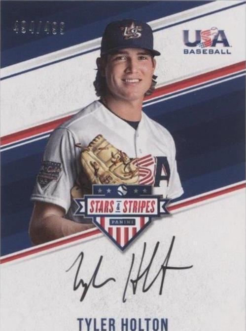 2018 Panini USA Baseball Stars & Stripes - Cnt Signatures Tyler Holton ...