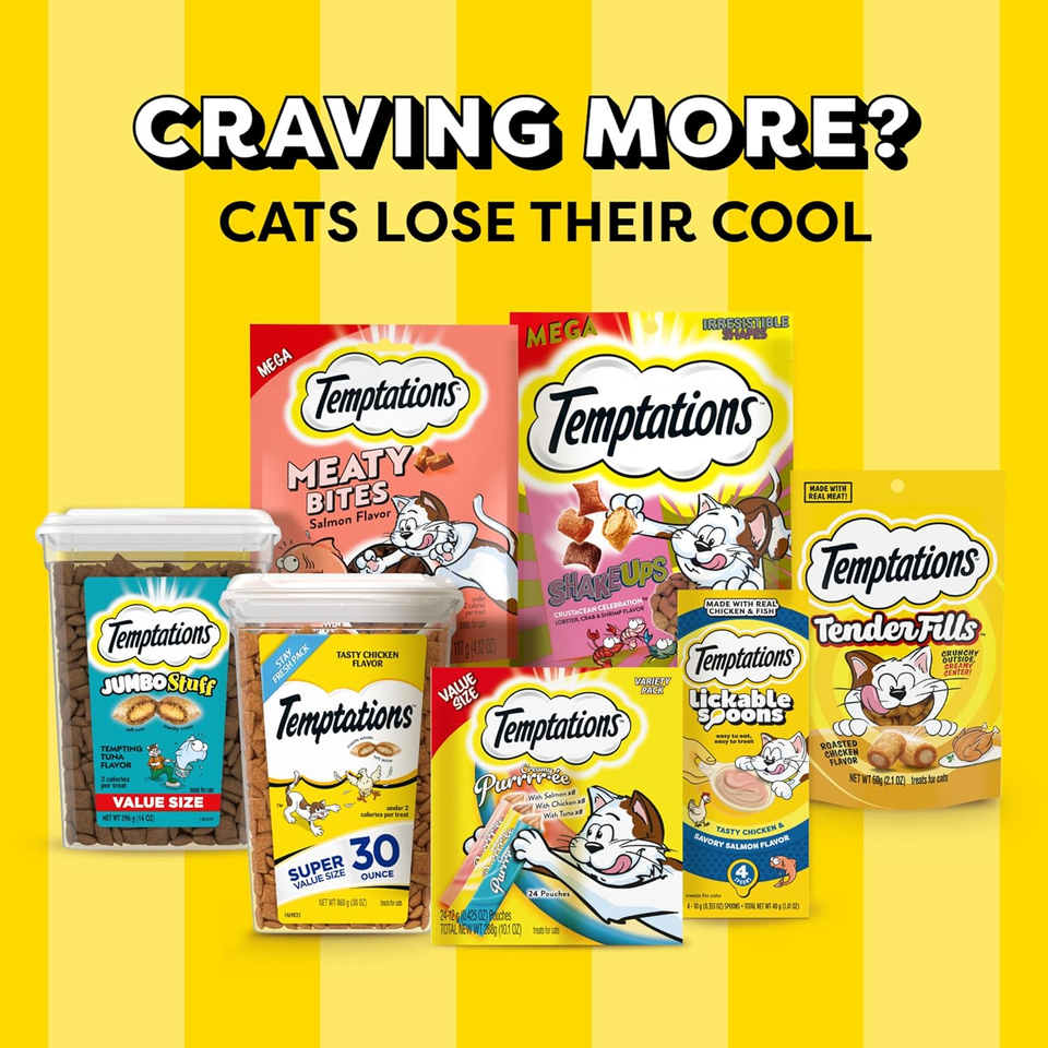 Temptations MixUps Surfer's Delight Flavor Crunchy and Soft Cat Treats ...