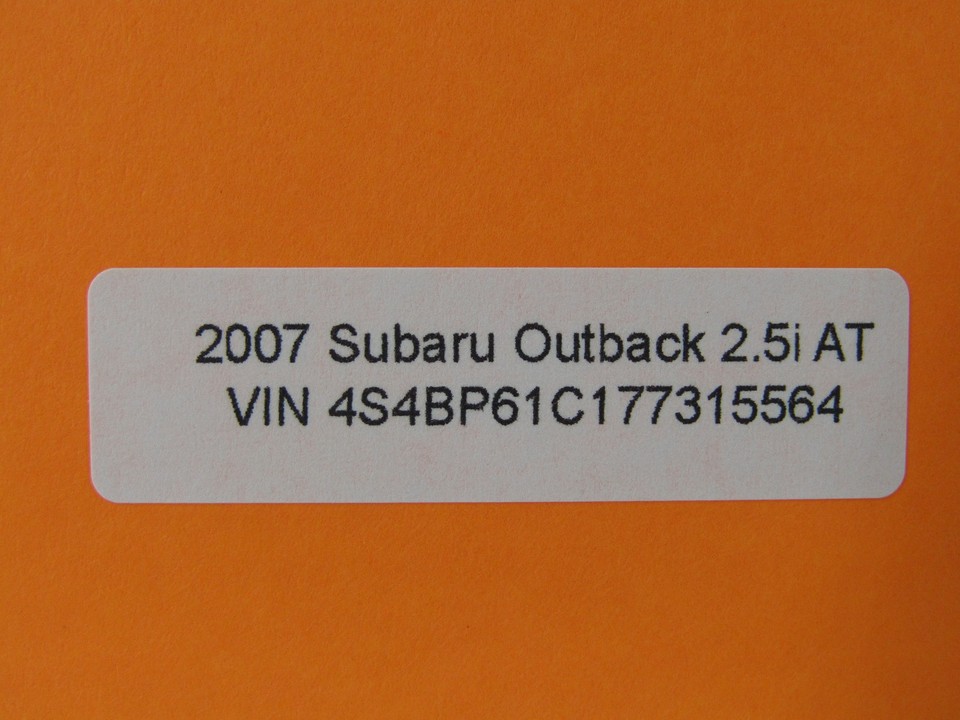 2005-2009 Subaru Outback Rear Cargo Overhead Console Dome Light Lamp ...