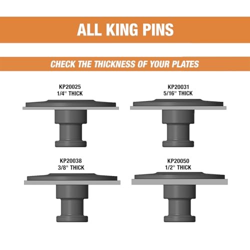 Buyers Products KP20031 Forged Trailer King Pin, 0.31" Bolster Plate ...