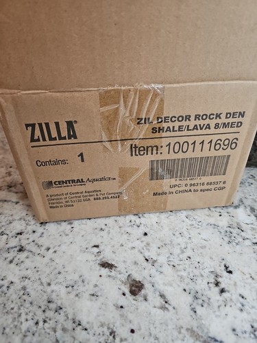 Zilla Pet Reptile Terrarium Shale Rock Den - Medium (8") | eBay