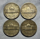 Lot of 4 Jefferson Silver War Nickels-44P,44P,45P,45P Each coin is ...