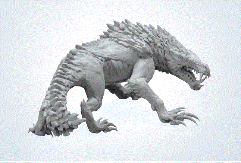 Monster Hunter Odogaron Unpainted Figure Model GK Blank Kit New Toy In ...