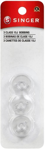 SINGER 06542 Class 15J Bobbins, Transparent, 3-Count , 9 Packages (27 ...
