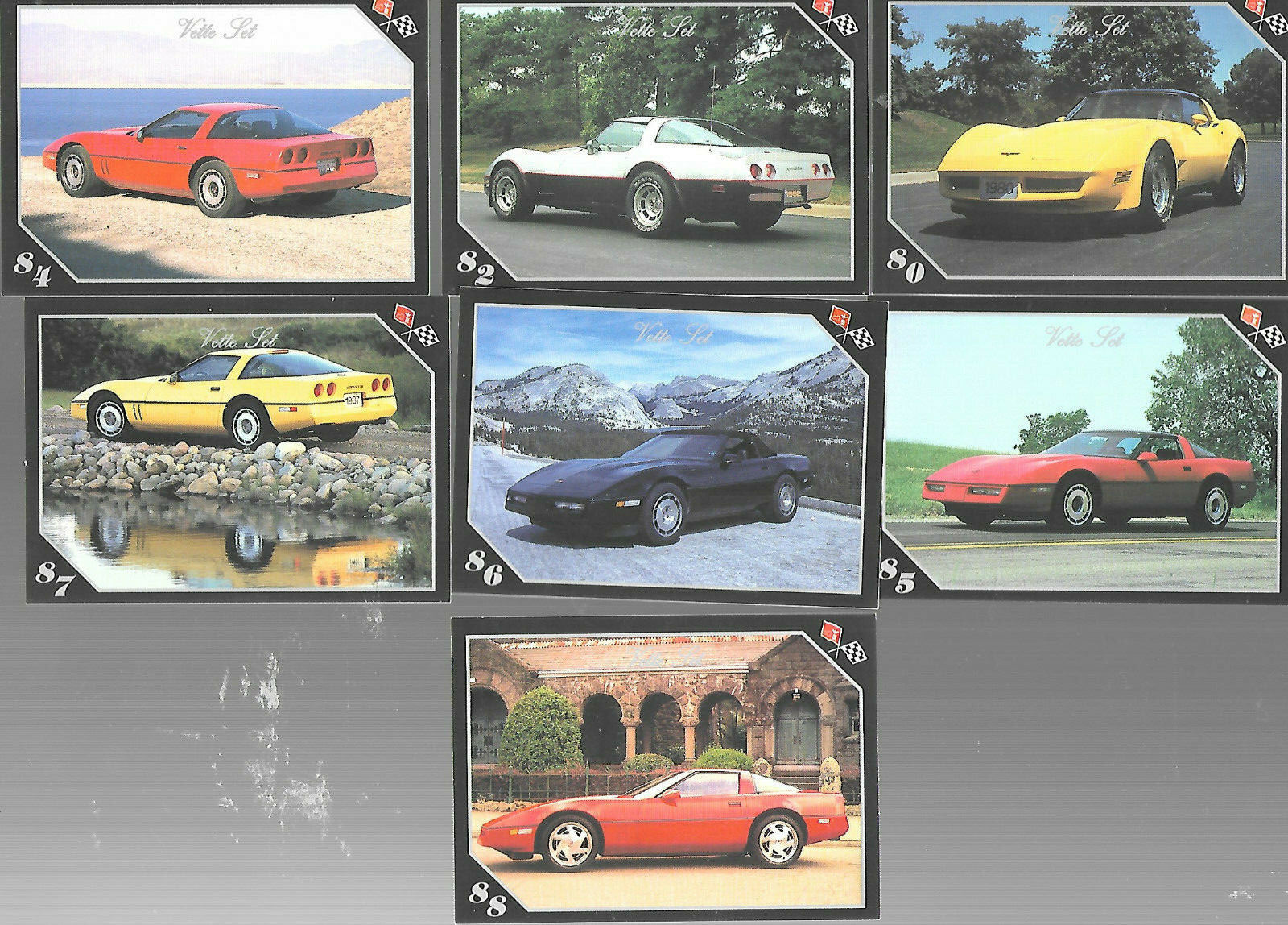 Lot Of 21 Vette Set Corvette Sport Coupe Trading Cards 1991 Inaugural ...