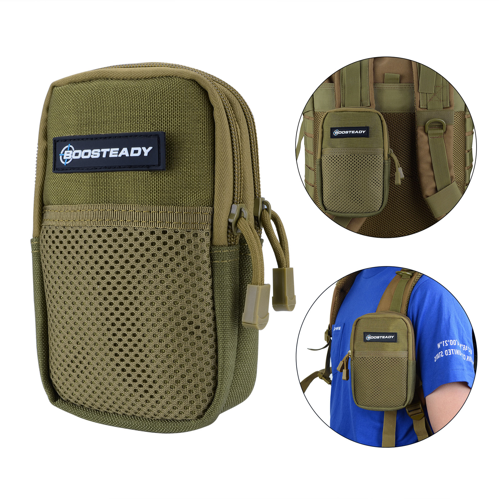 Backpack Strap Pouch, Smartphone Strap Pack, Backpack Attachment Bag ...