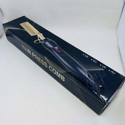 Electric Hot Comb Hair Straightener Heat Pressing Comb Ceramic Curling ...