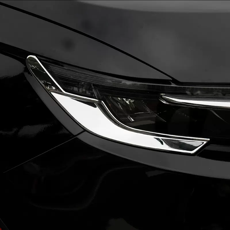 2pc Chrome Headlight Eyebrow Trim Strip Accessories For Honda CRV CR-V ...
