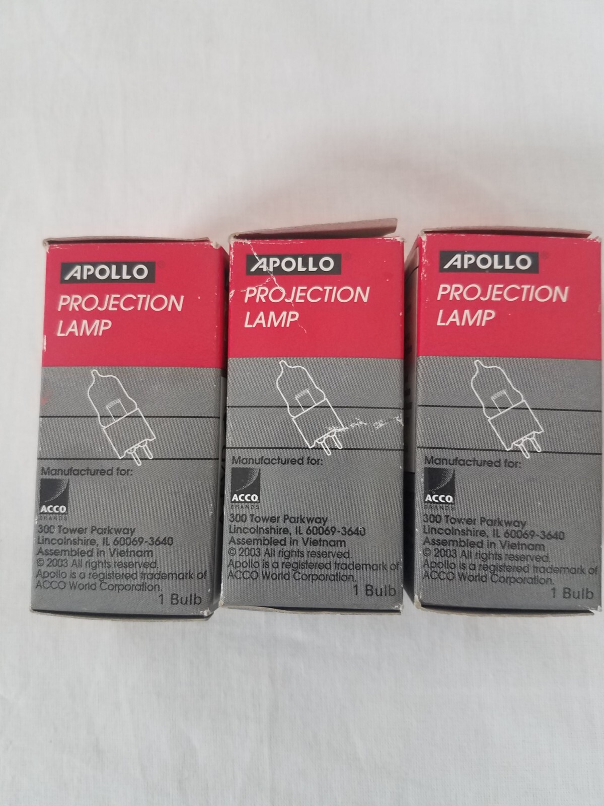 LOT OF 3 EVD 400W 36V Apollo Projection Lamp New | eBay