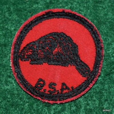 VINTAGE BOY SCOUT PATROL RED & BLACK PATCH - BEAVER - FREE SHIPPING | eBay