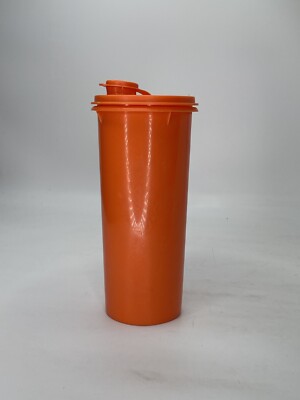 Vintage Tupperware Orange Slimline Juice Pitcher Container | eBay