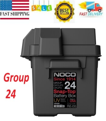 Heavy Duty Battery Box Group 24 Car Automotive Marine RV Boat Camper ...