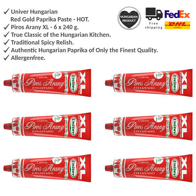 Univer Piros Arany Paprika Cream HOT XL Hungarian Red Gold Paste - 240g ...